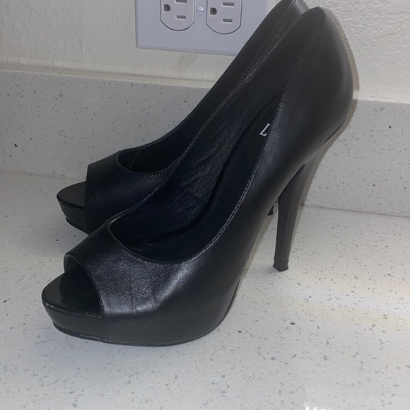 Shoes | Black Leather Platforms | Poshmark